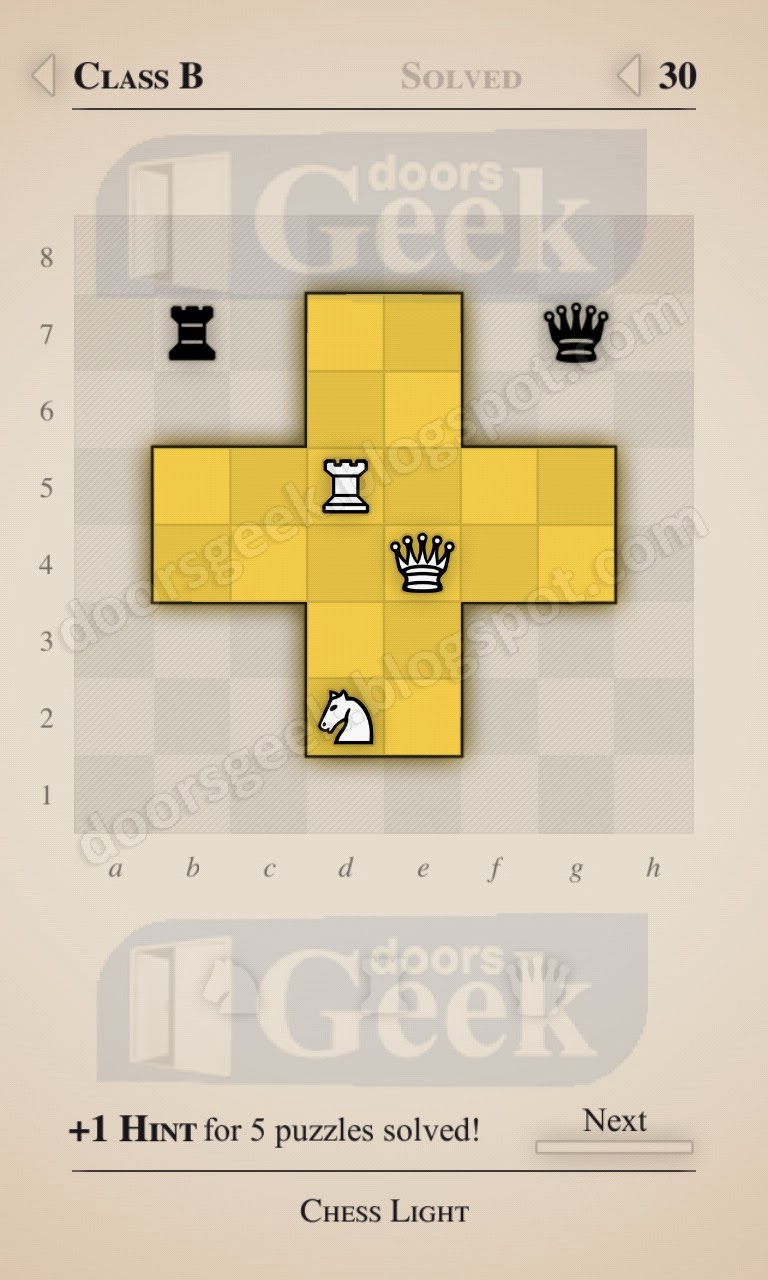 Chess Light [Class B] Level 30 ~ Doors Geek